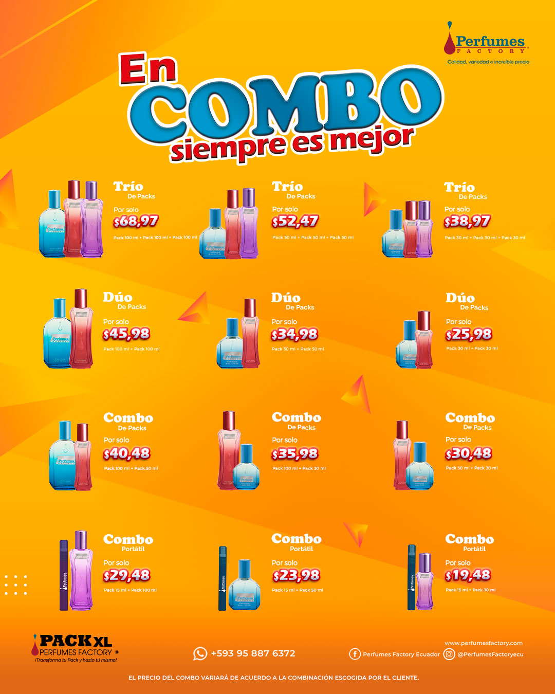 Combos y Promociones – Perfumes Factory ecuador